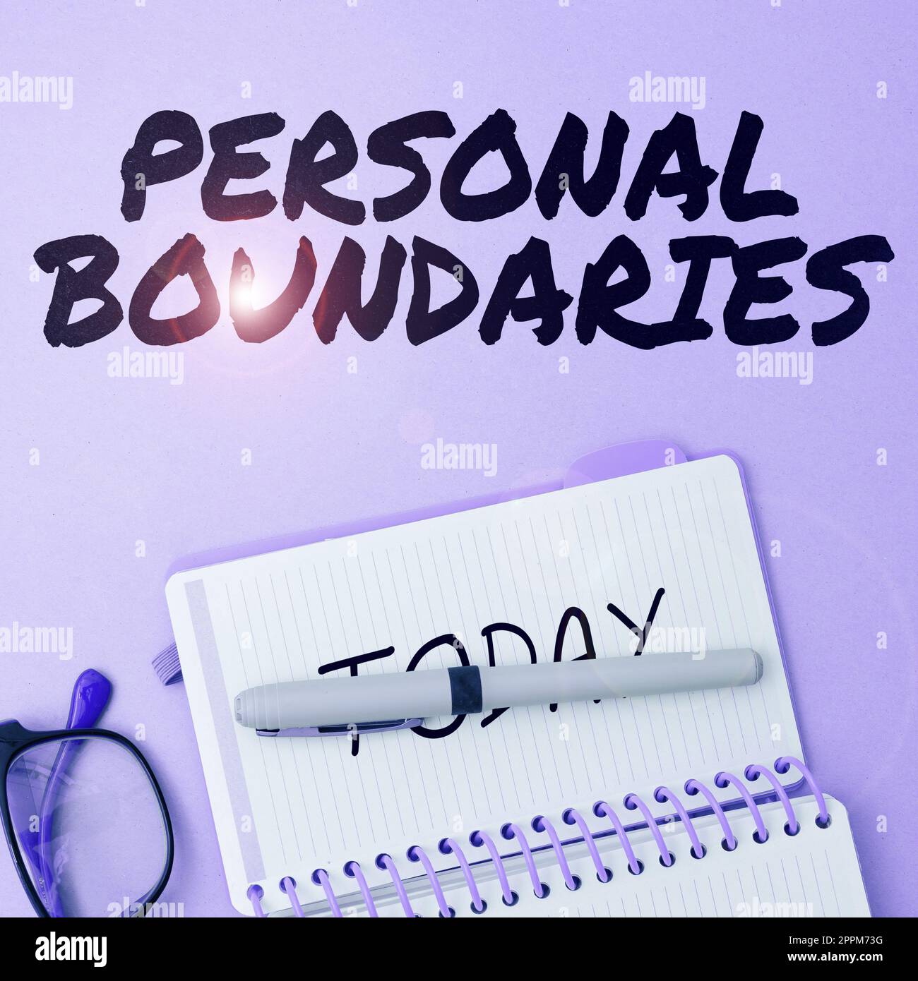 Text sign showing Personal Boundaries. Conceptual photo something that ...