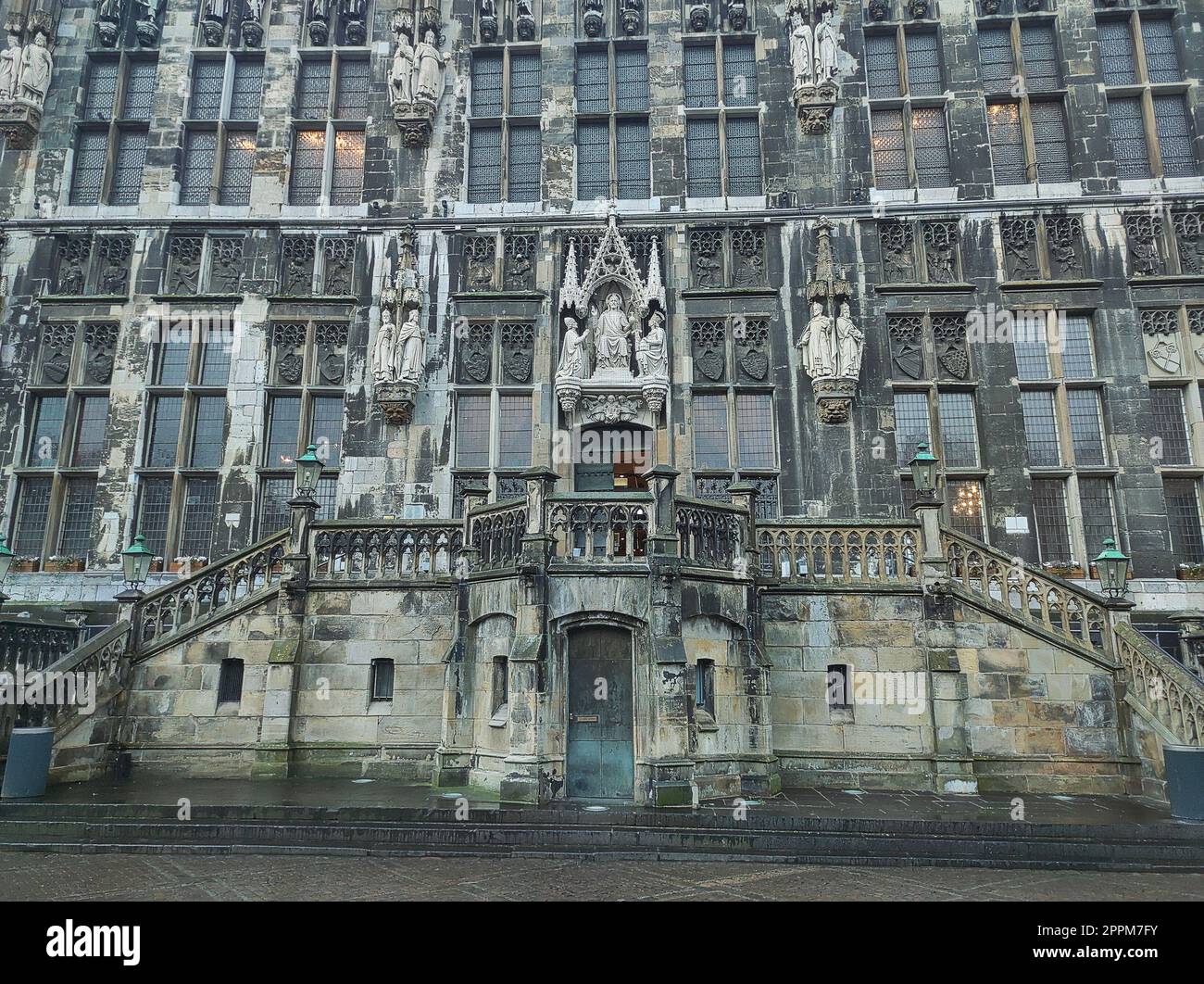 Aachen, Germany - Historical town hall is a prominent building Stock ...
