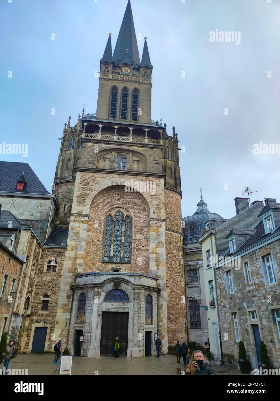 the Westwerk entrance of the Aachen Cathedral, germany Stock Photo - Alamy