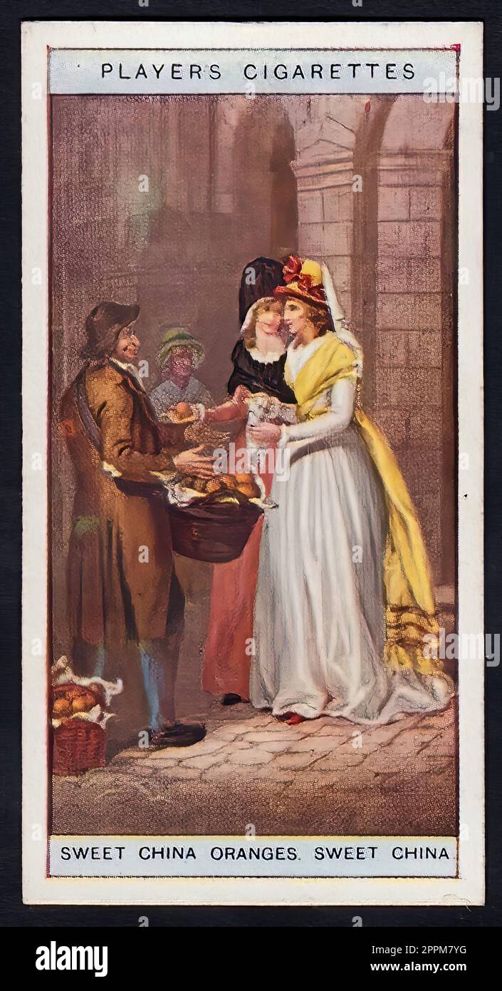 Sweet China Oranges - Vintage British Cigarette Card - Victorian Era ...