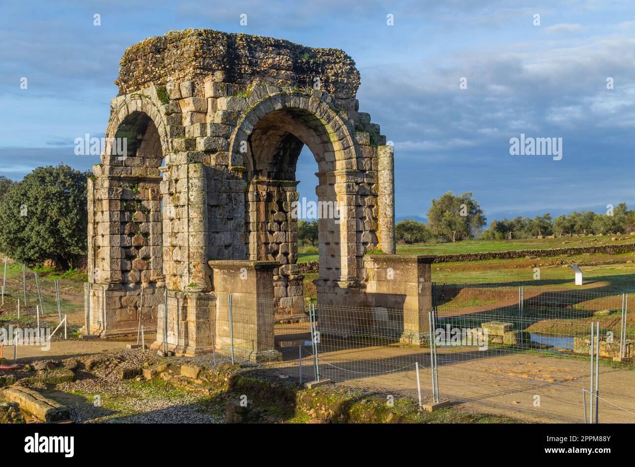 Roman ruins of Caparra Stock Photo - Alamy