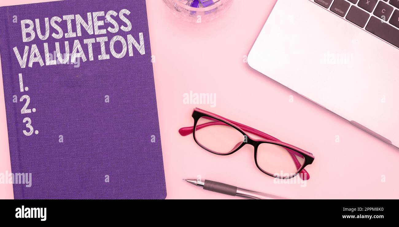 Text caption presenting Business Valuation. Concept meaning determining ...