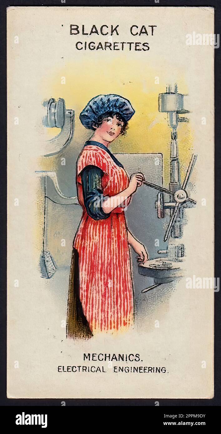Mechanics, Electrical Engineering - Vintage British Cigarette Card ...