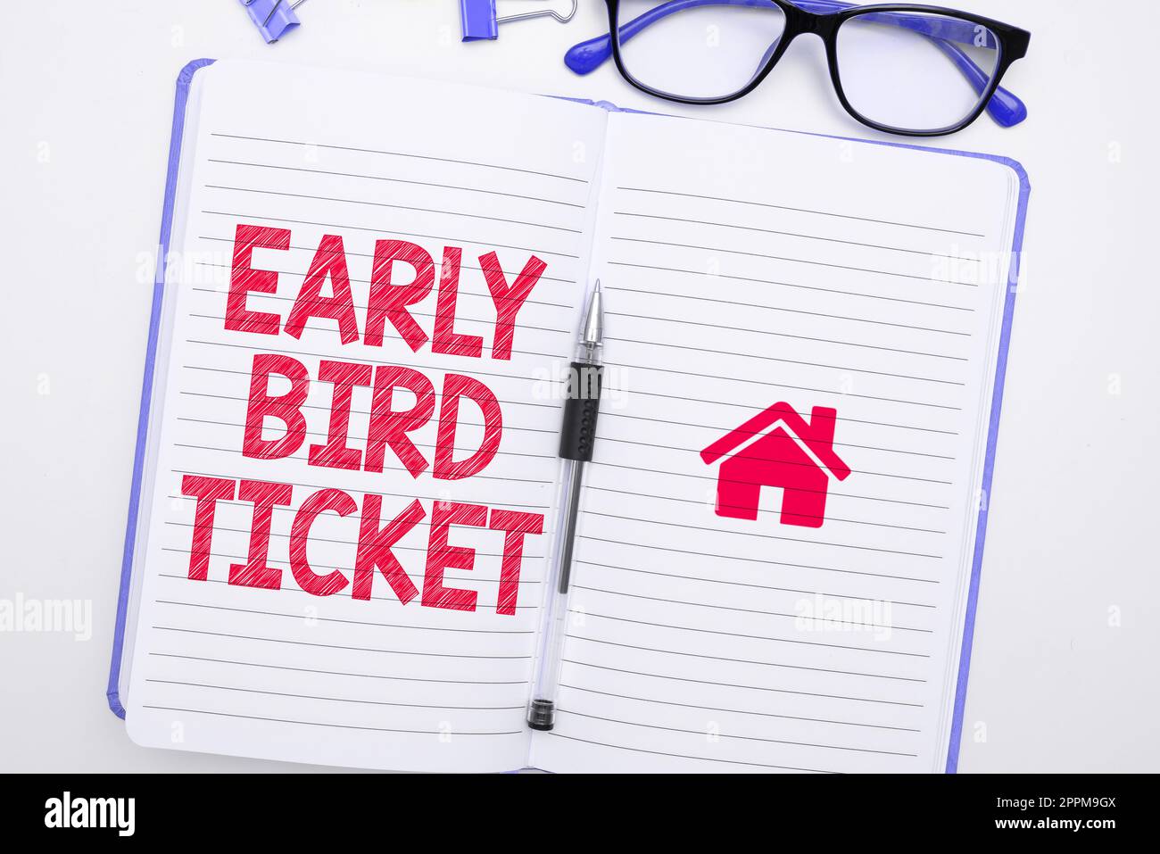 Text sign showing Early Bird Ticket. Business showcase Buying a ticket ...