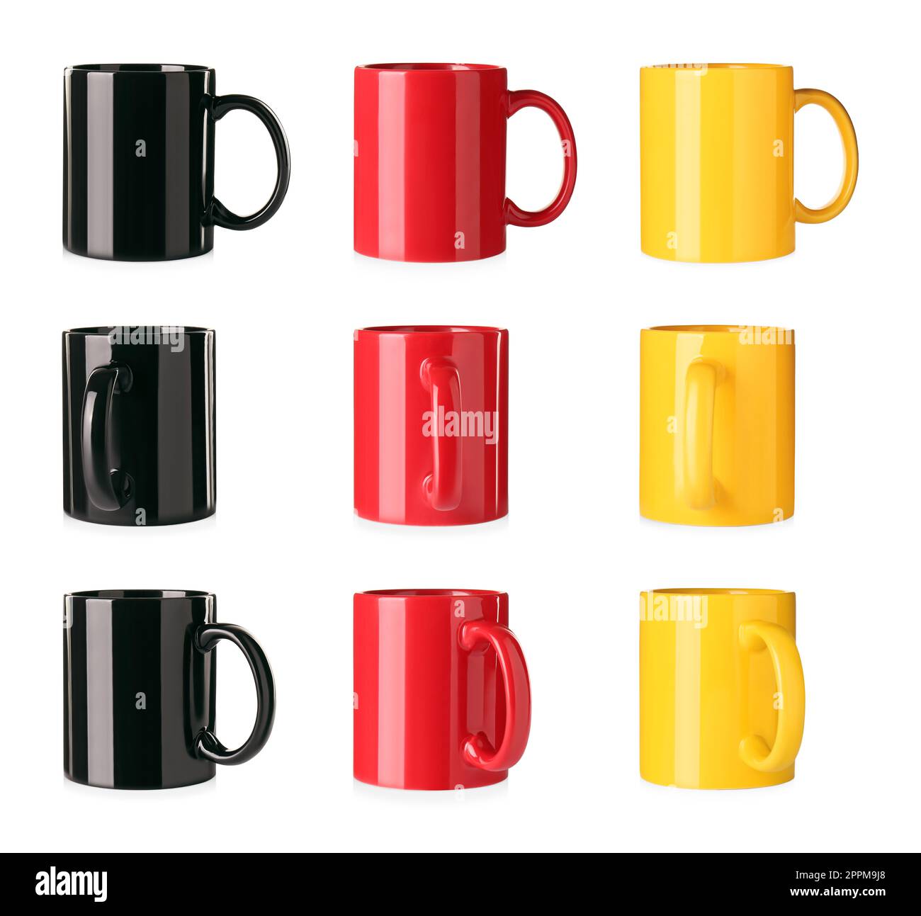 Set different ceramic mugs hi-res stock photography and images - Alamy