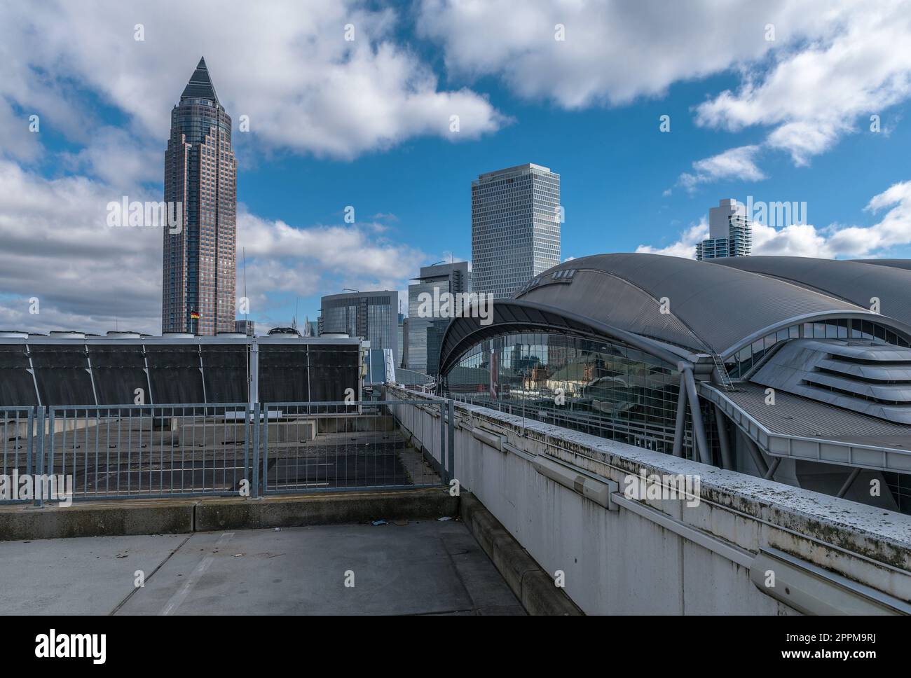 Exhibition center Frankfurt, overview of the outdoor area Stock Photo ...