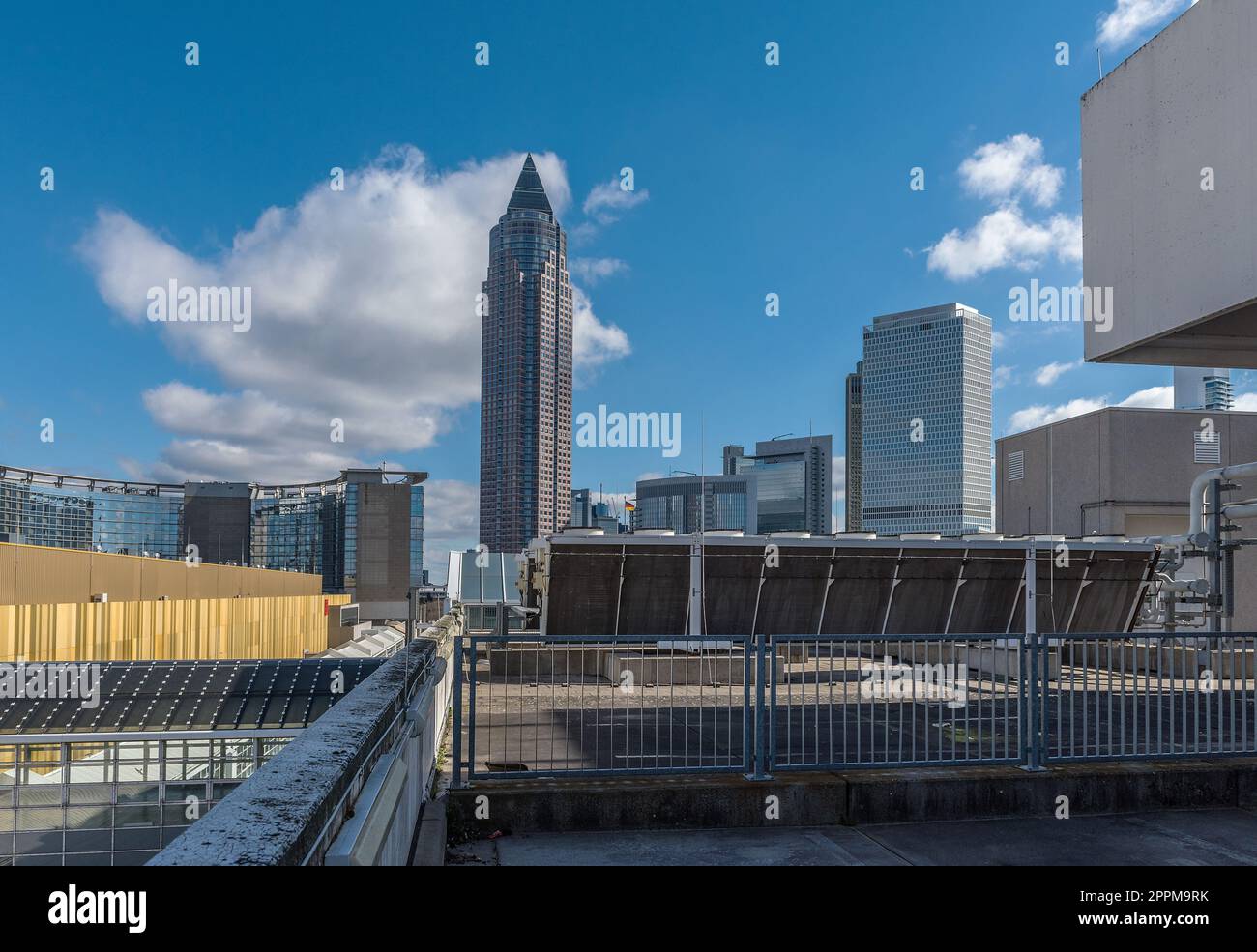 Exhibition center Frankfurt, overview of the outdoor area Stock Photo ...