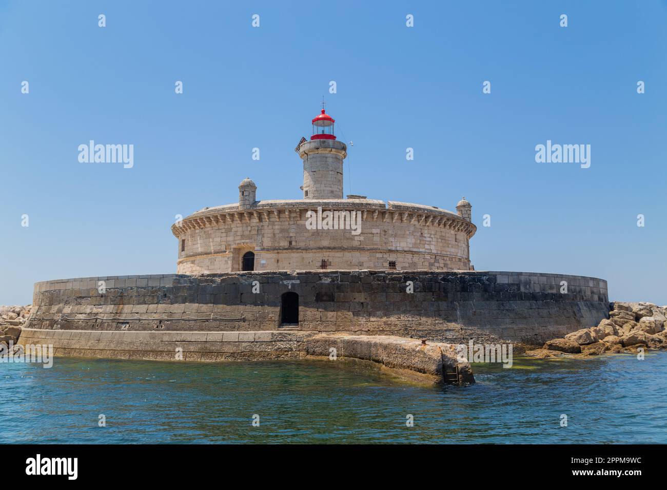 the Bugio Lighthouse in Lisbon Stock Photo - Alamy