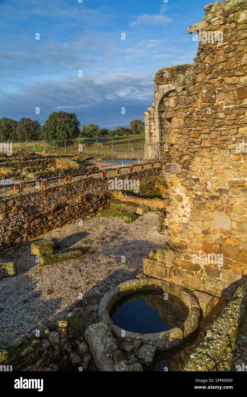 Roman ruins of Caparra Stock Photo - Alamy