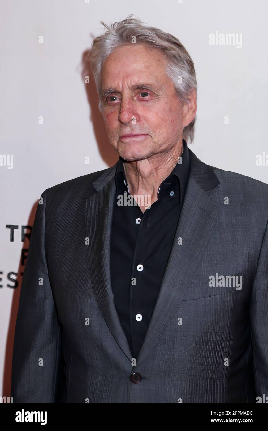 Actor Michael Douglas, Tribeca Film Festival, New York, NY Stock Photo ...