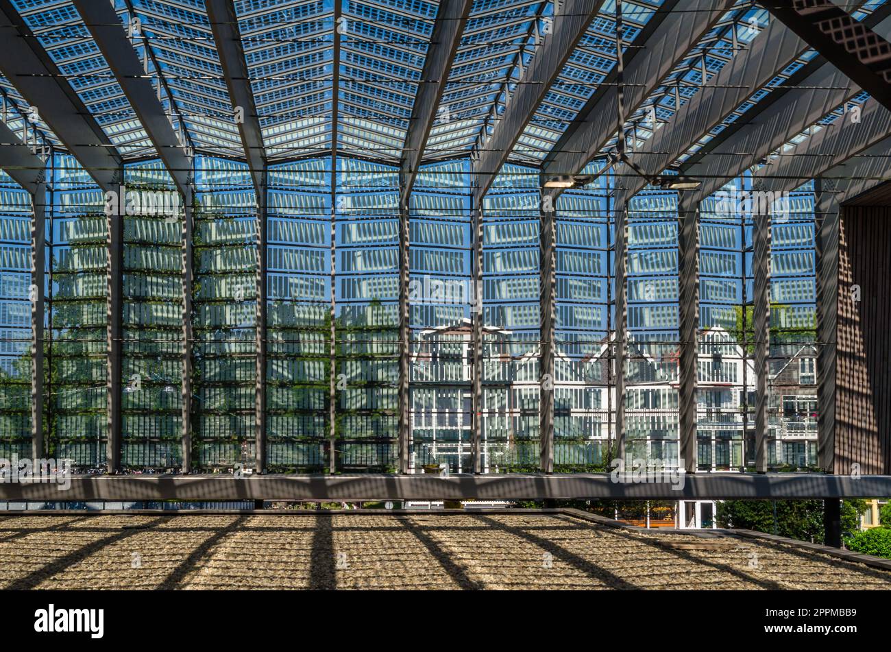 ROTTERDAM, THE NETHERLANDS - AUGUST 23, 2013: View of buildings from an ...