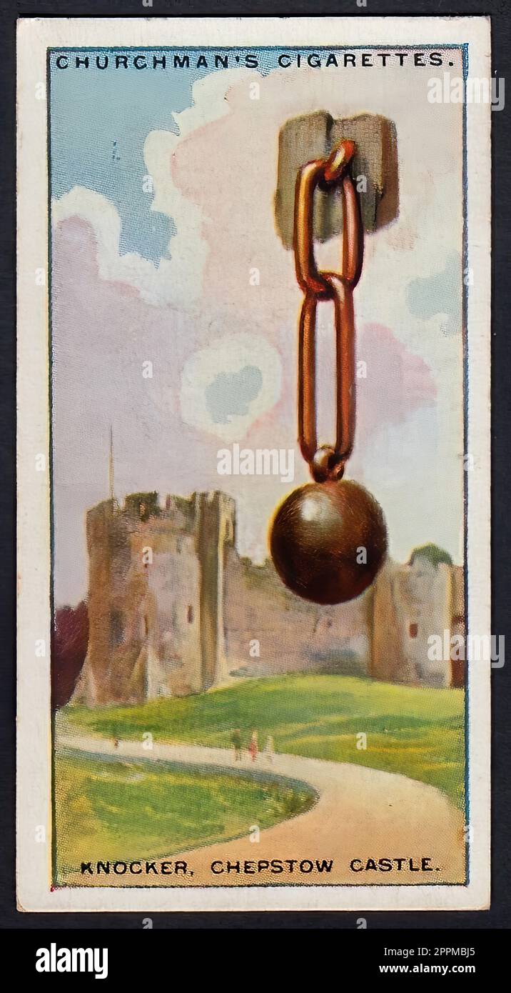 Knocker, Chepstow Castle - Vintage British Cigarette Card - Victorian ...