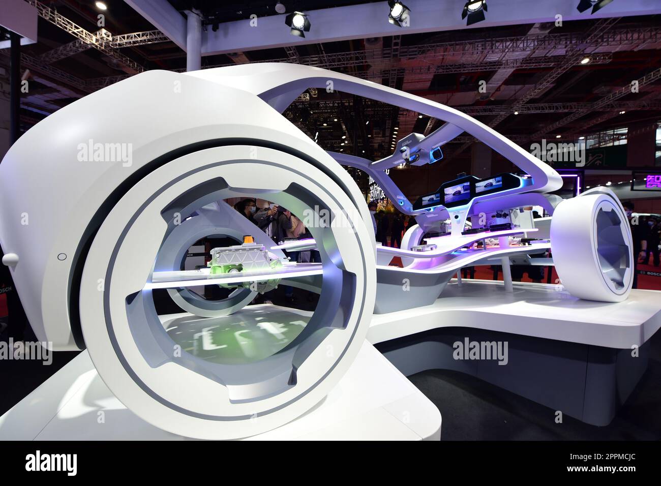 SHANGHAI, CHINA - APRIL 21, 2023 - Visitors visit the booth of Bosch ...