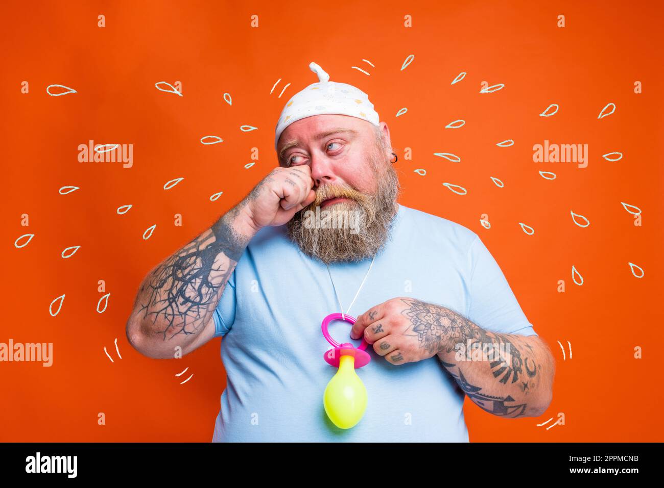 Fat man with baby hi-res stock photography and images - Alamy