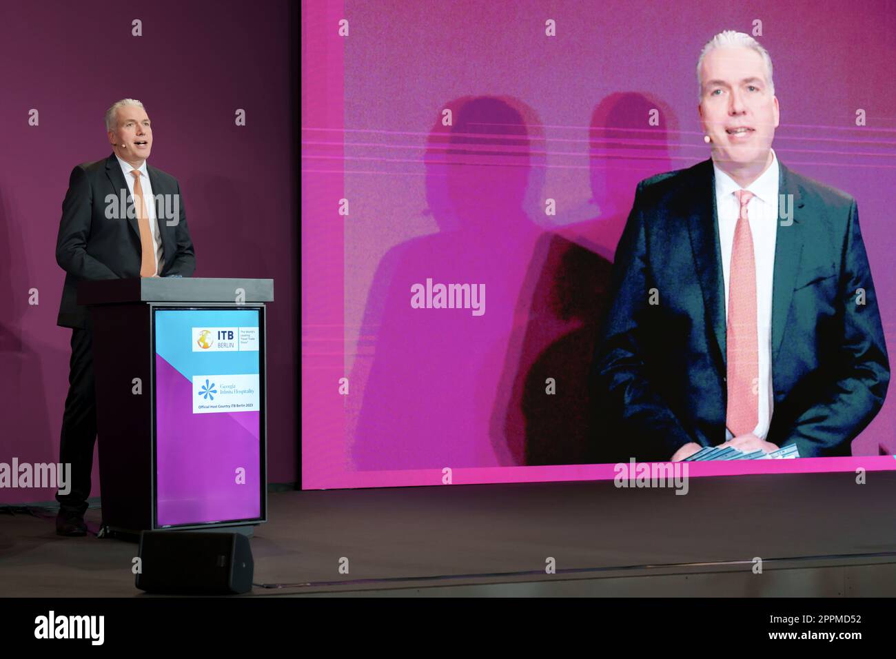 Dirk Hoffmann, Managing Director of Messe Berlin, ITB Media Monday ...