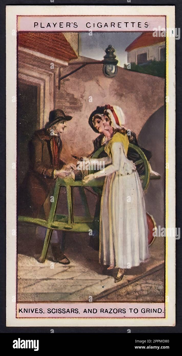 Knives, Scissors and Razors to Grind - Vintage British Cigarette Card ...