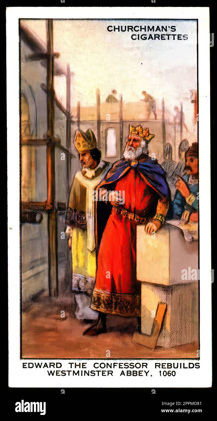 Rebuilding Westminster Abbey - Vintage British Cigarette Card ...