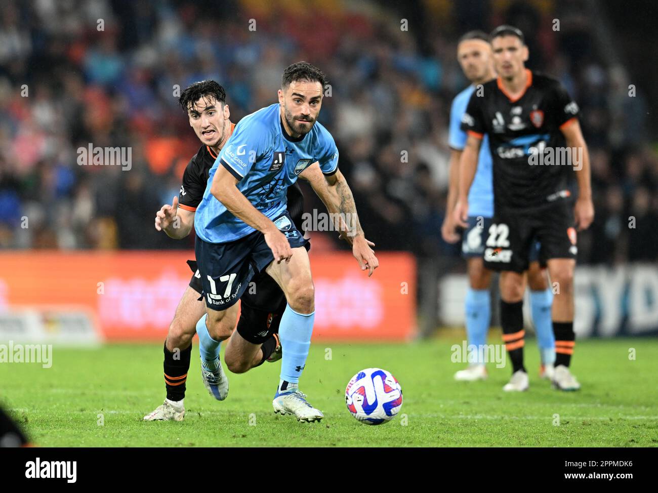 Anthony Caceres of Sydney FC in action during the A-League Men's soccer ...