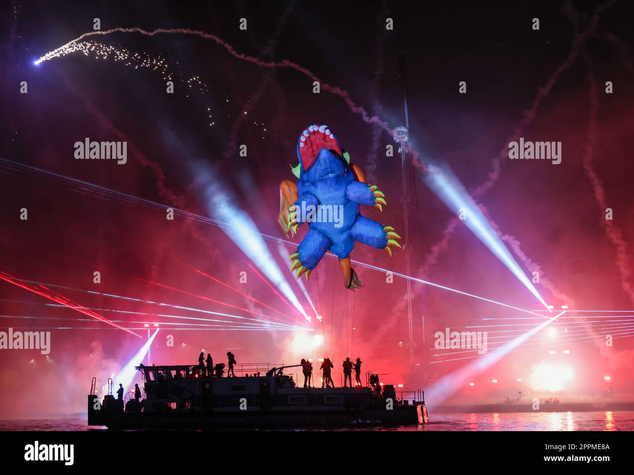 Great Dragon Parade in Cracow Stock Photo - Alamy