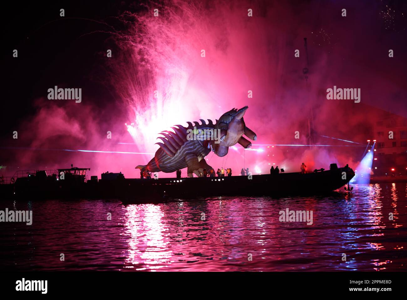 Great Dragon Parade in Cracow Stock Photo - Alamy