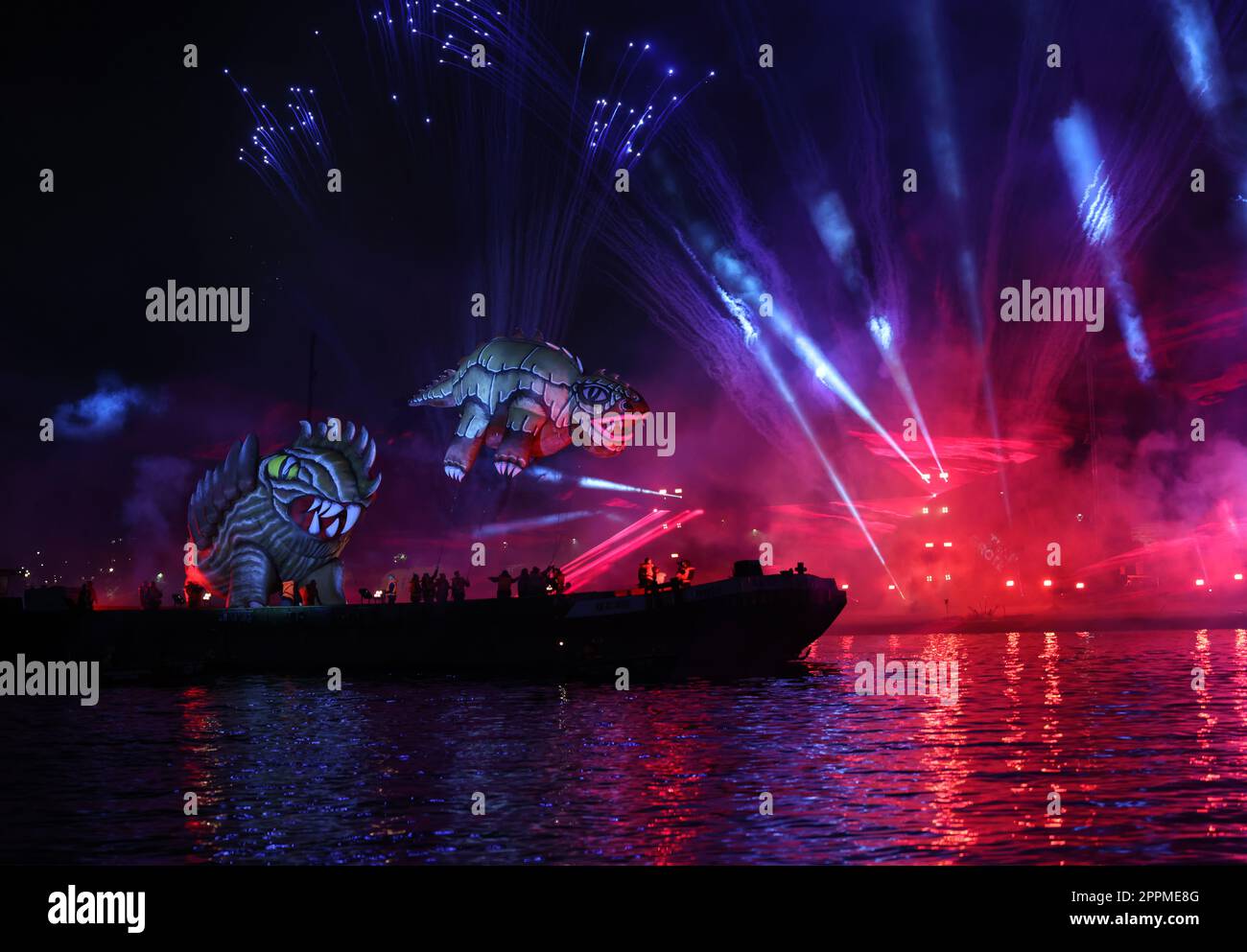 Great Dragon Parade in Cracow Stock Photo - Alamy