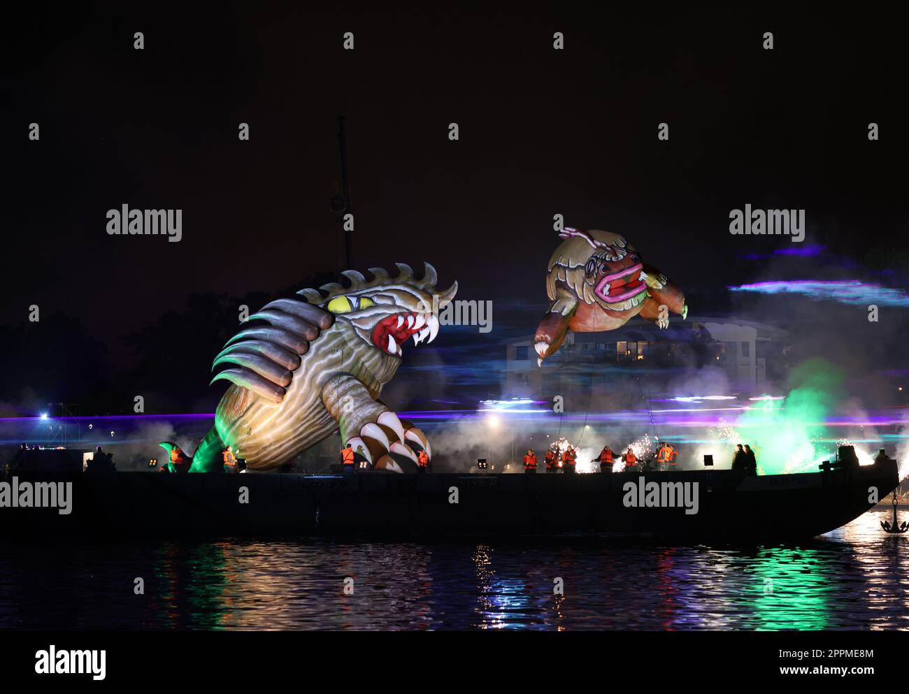 Great Dragon Parade in Cracow Stock Photo - Alamy