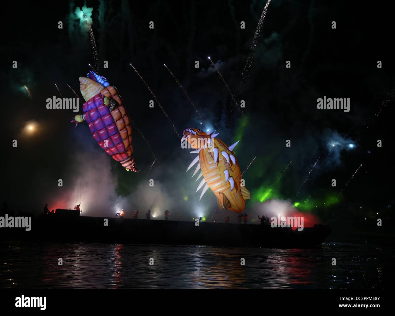 Great Dragon Parade in Cracow Stock Photo - Alamy