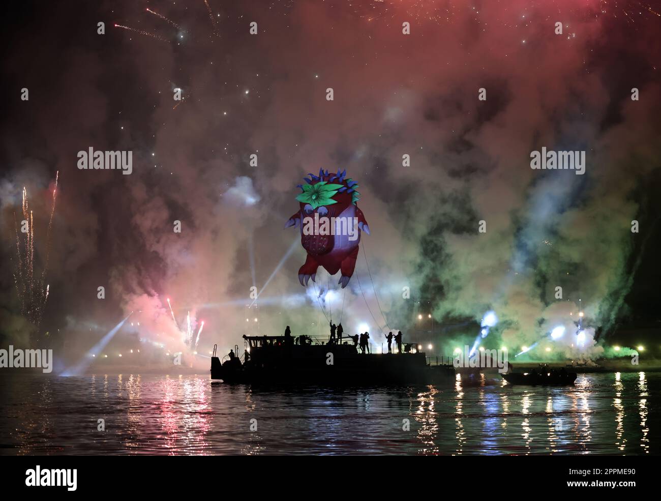 Great Dragon Parade in Cracow Stock Photo - Alamy