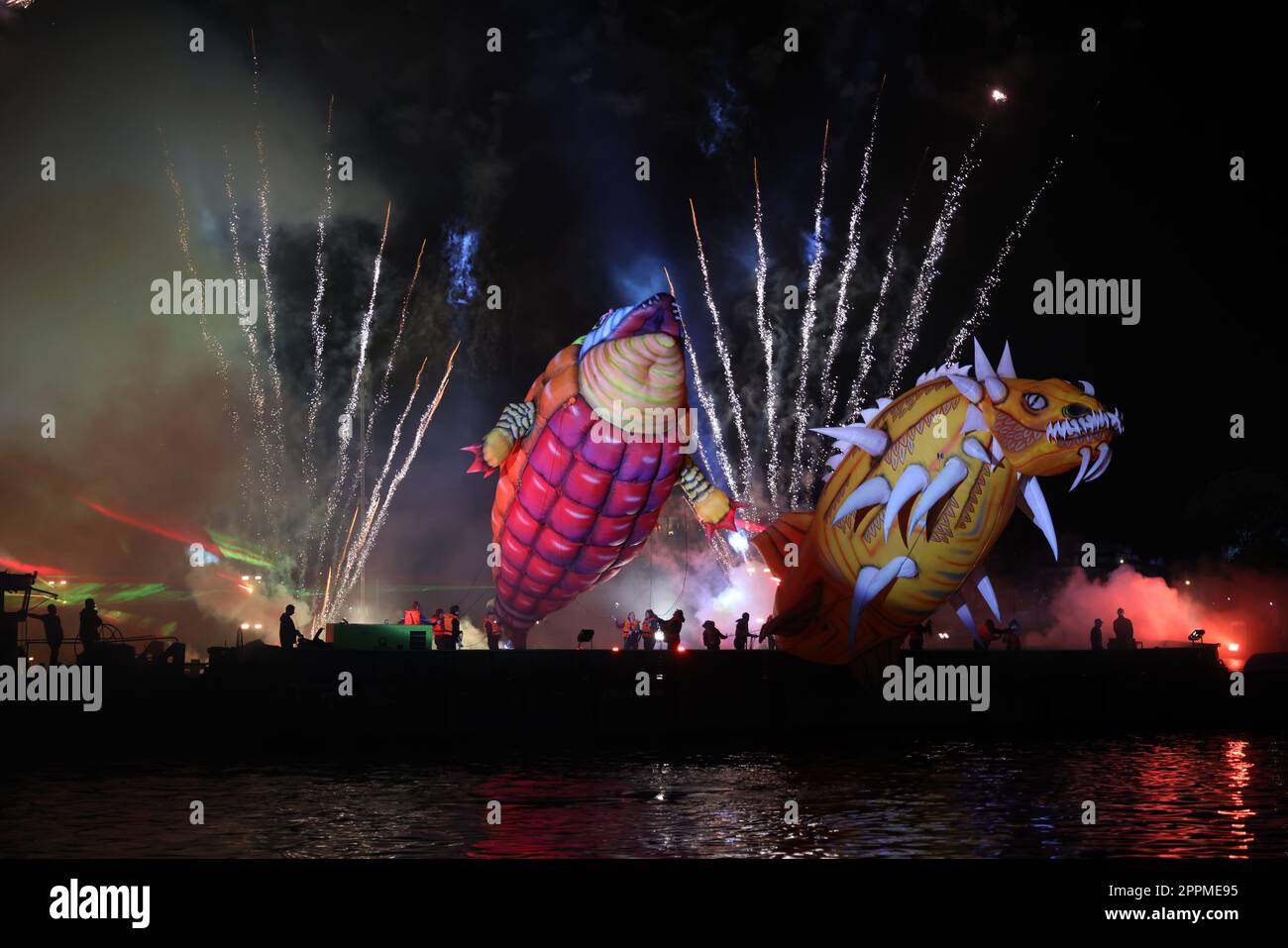 Great Dragon Parade in Cracow Stock Photo - Alamy