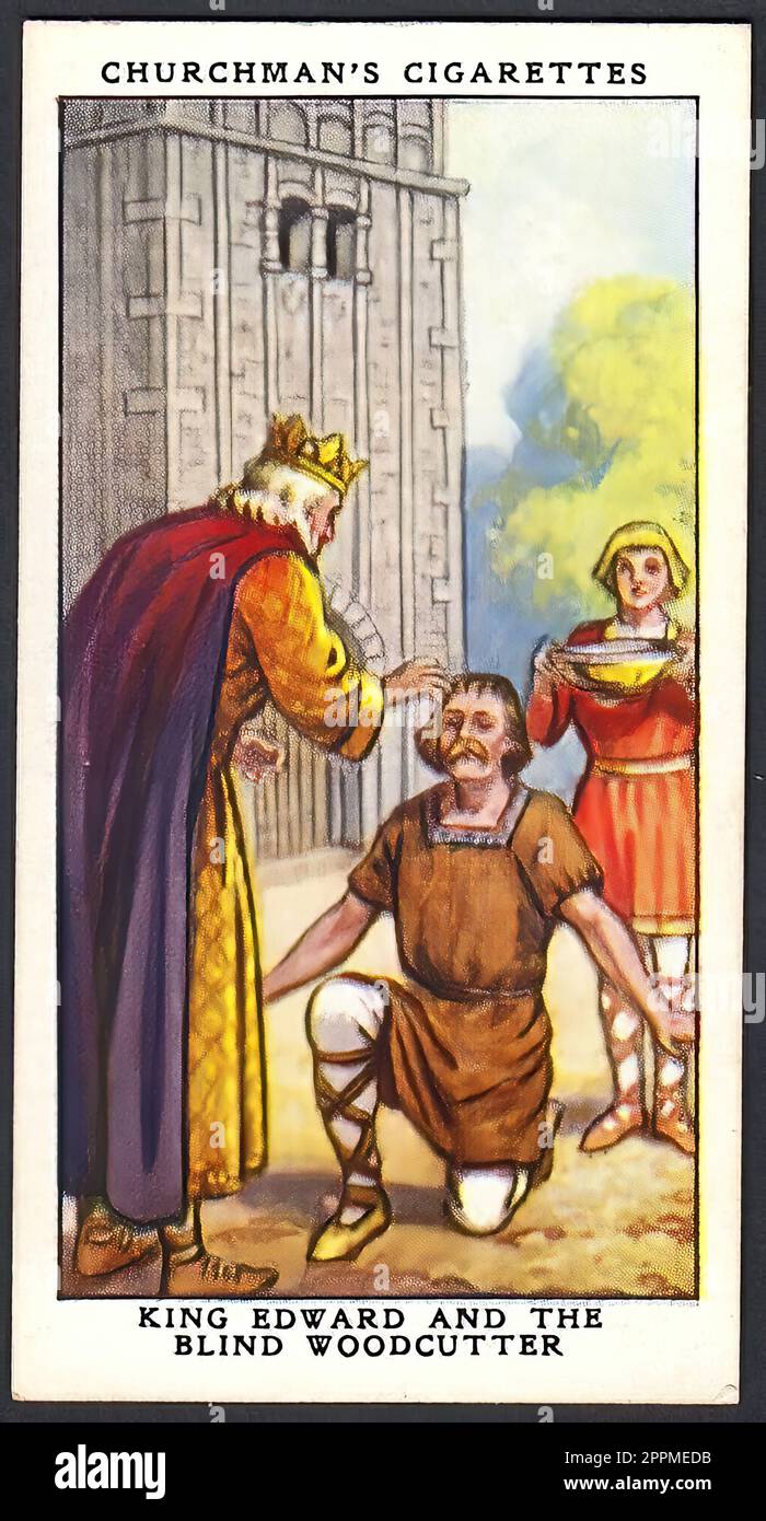King Edward the Confessor - Vintage British Cigarette Card - Victorian ...