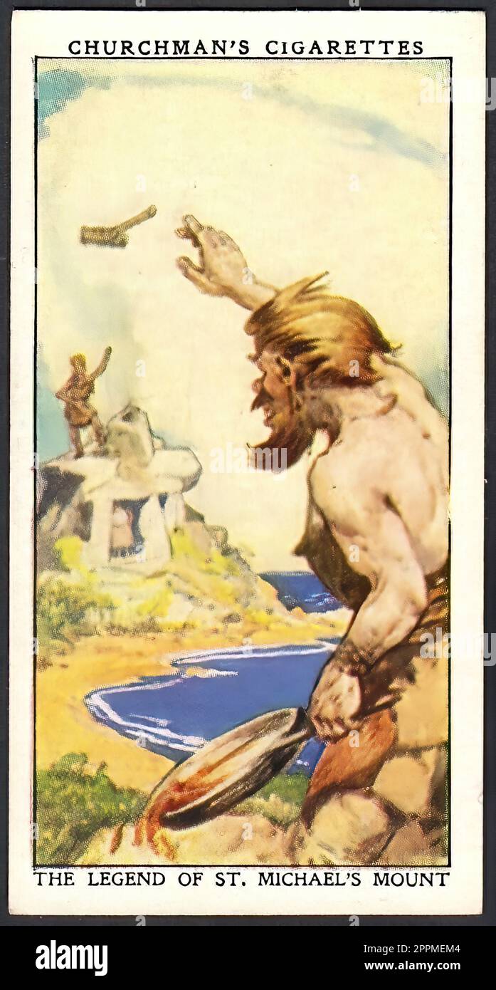 The Legend of St Michael's Mount - Vintage British Cigarette Card ...