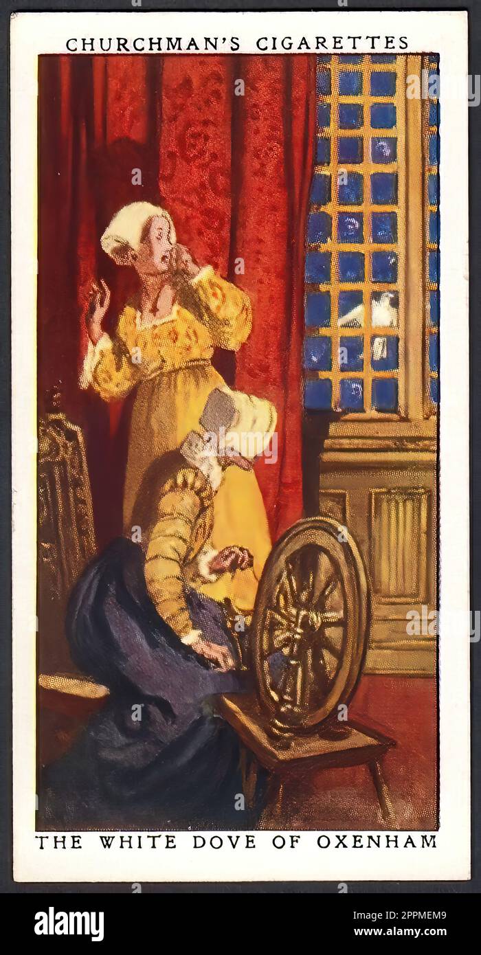 The White Dove of Oxenham - Vintage British Cigarette Card - Victorian ...