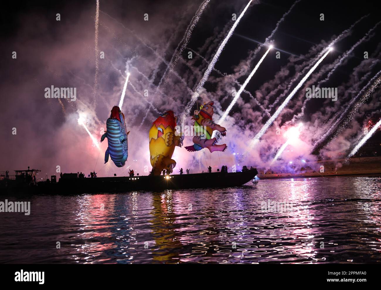 Great Dragon Parade in Cracow Stock Photo - Alamy