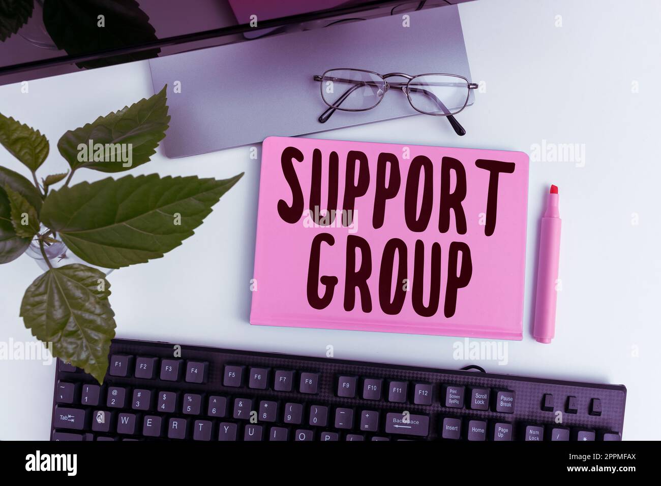 Hand writing sign Support Group. Internet Concept number of people ...