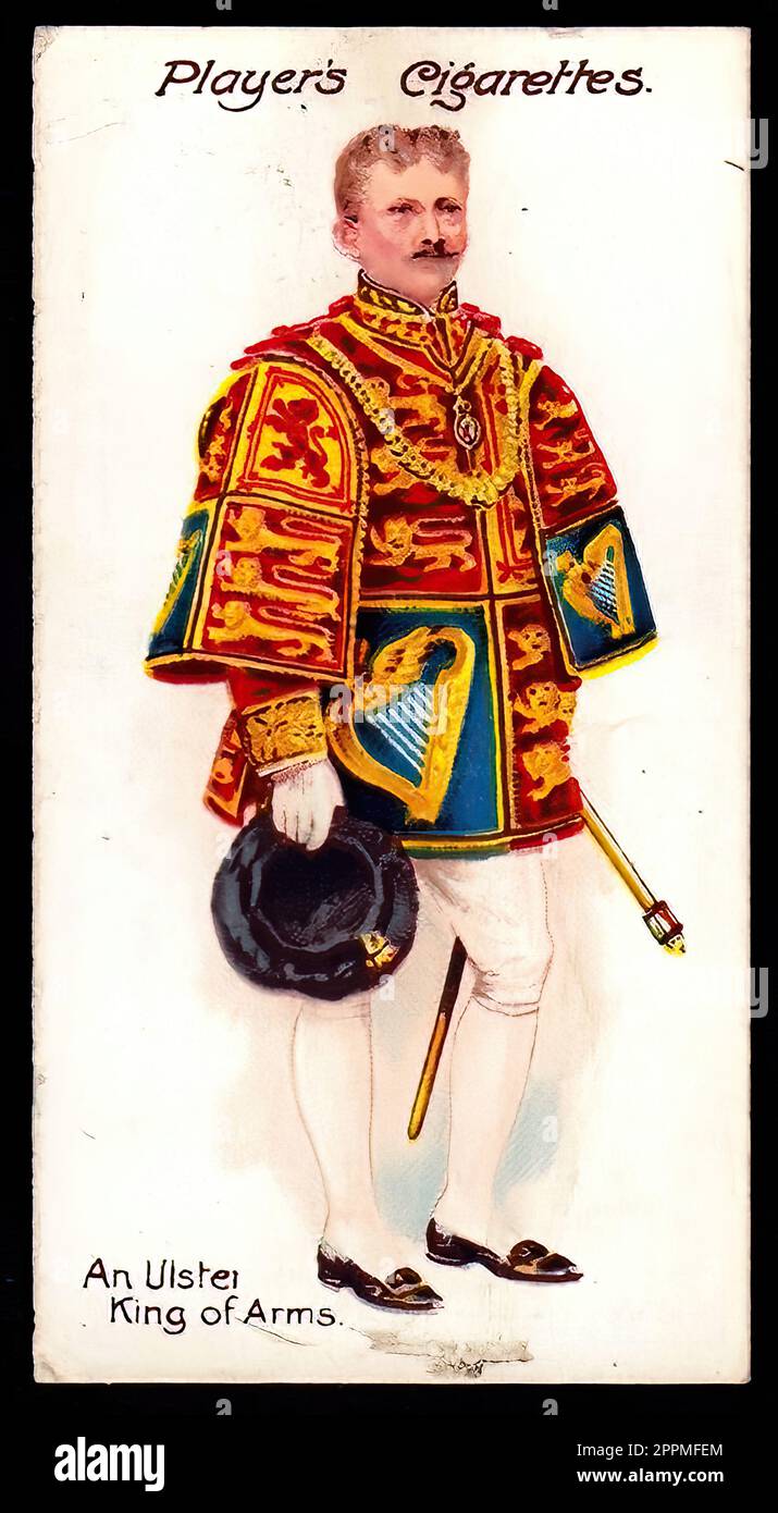 Ulster King of Arms - Vintage British Cigarette Card - Victorian Era ...