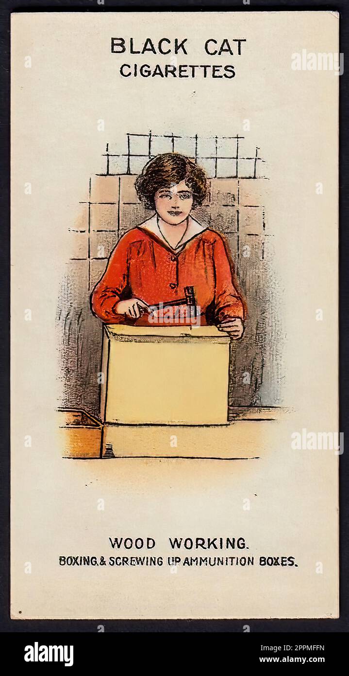 Wood Working - Vintage British Cigarette Card - Victorian Era Stock ...