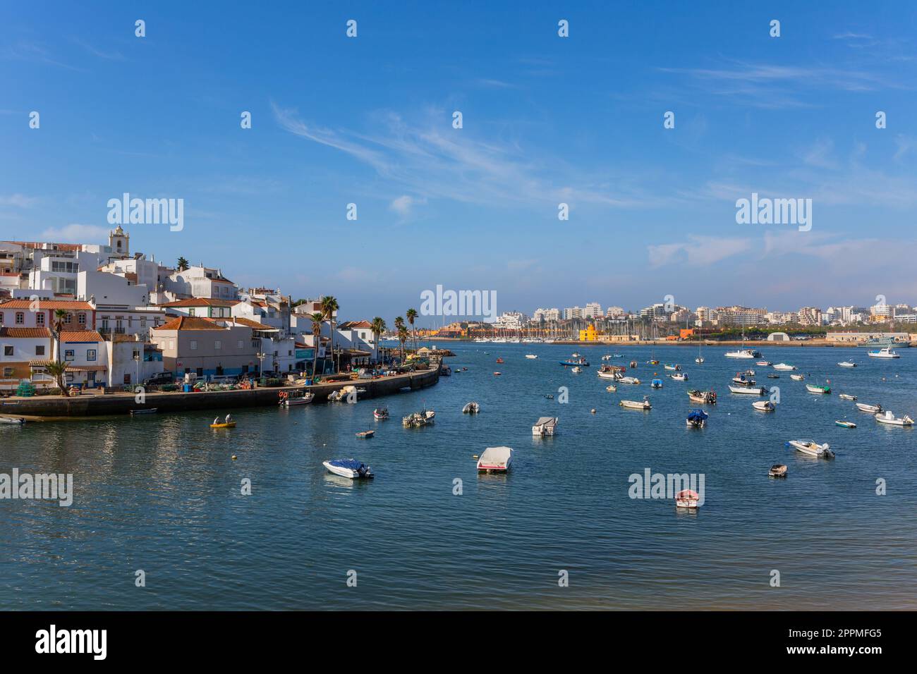 View of the village of Ferragudo Stock Photo - Alamy