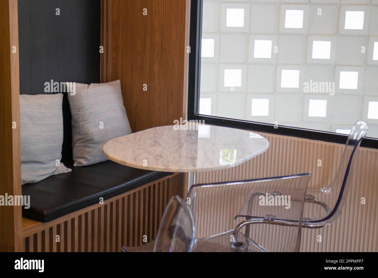 Customer seat in coffee shop Stock Photo - Alamy