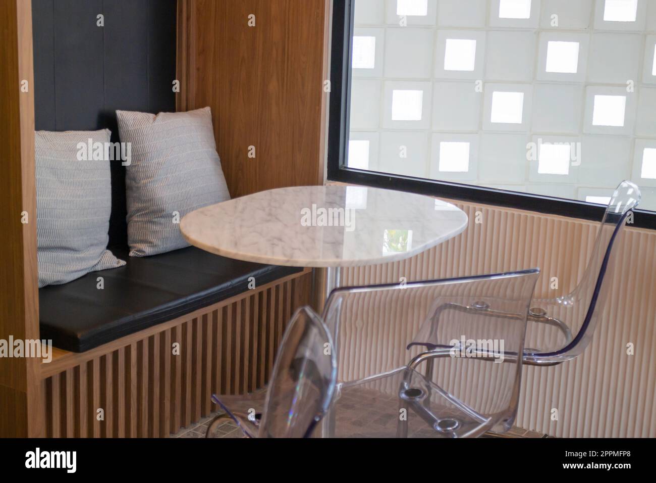 Customer seat in coffee shop Stock Photo - Alamy