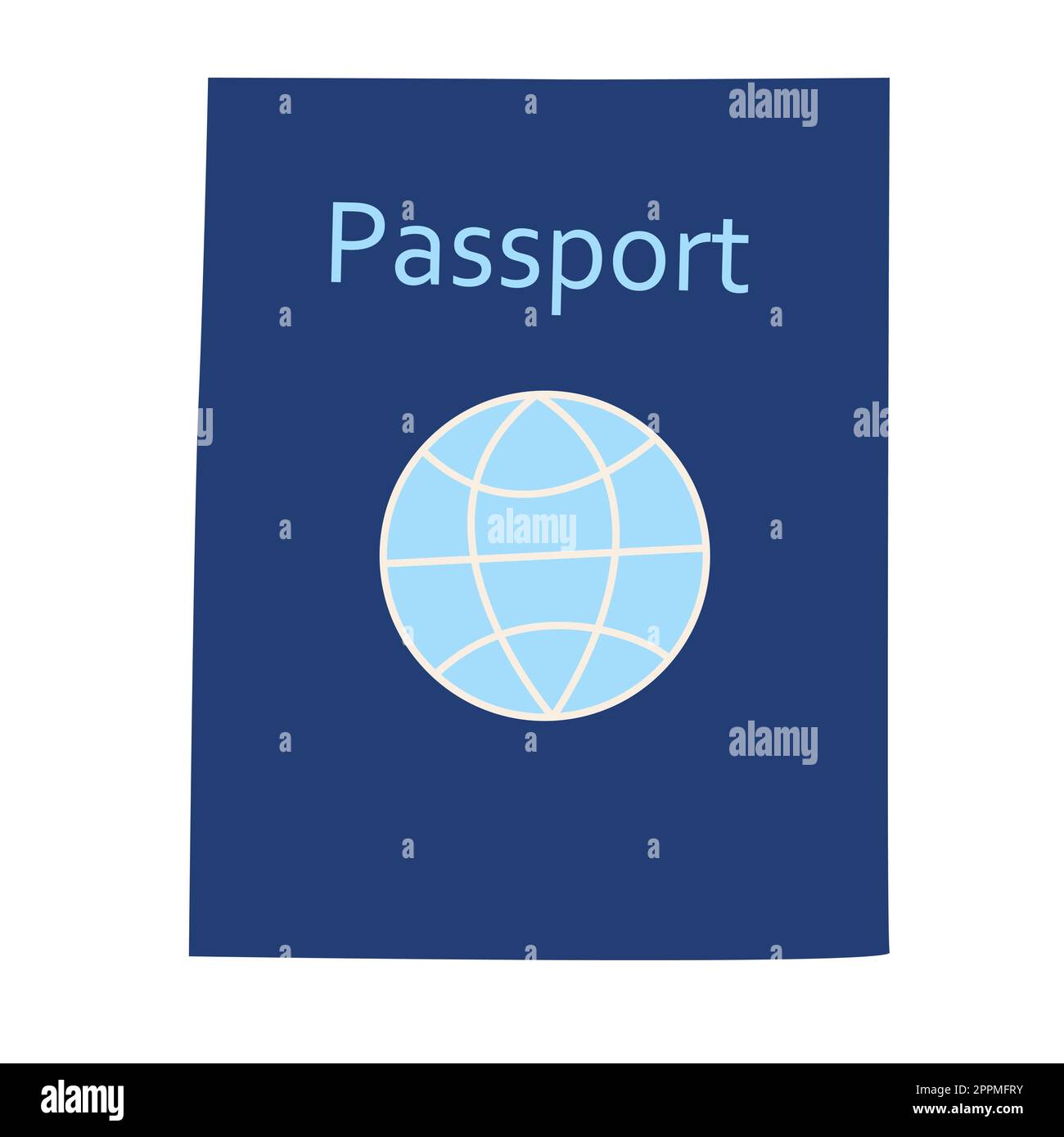 passport vector illustration in flat style isolate Stock Vector Image ...