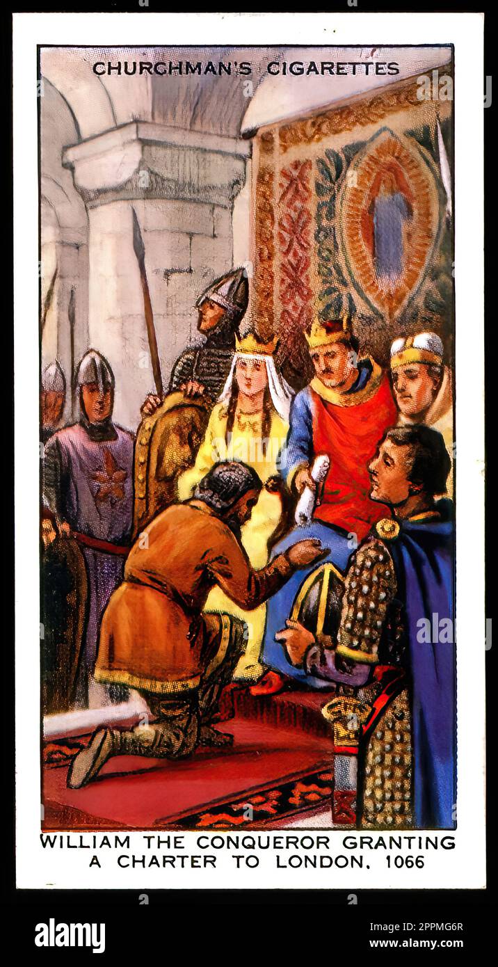 William the Conqueror Grants London a Charter - Vintage British ...