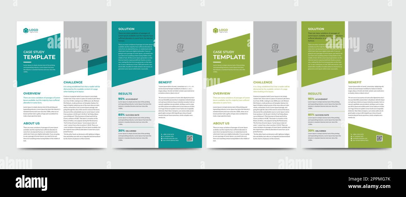 Case Study Template Corporate Modern Business Double Side Flyer and ...