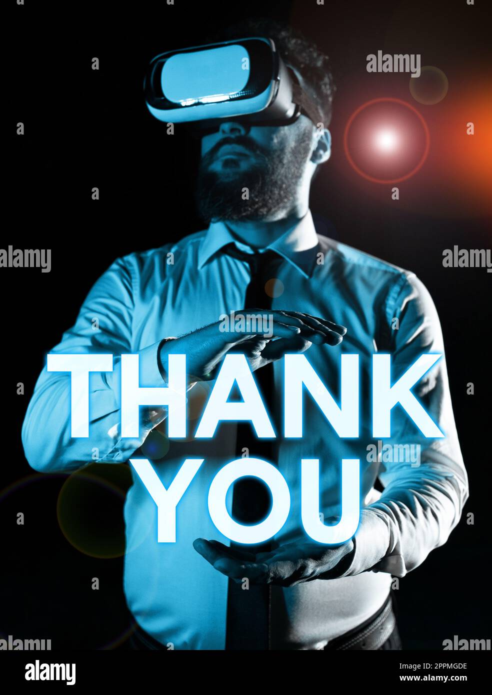 Hand writing sign Thank You. Business idea replaying on something good ...