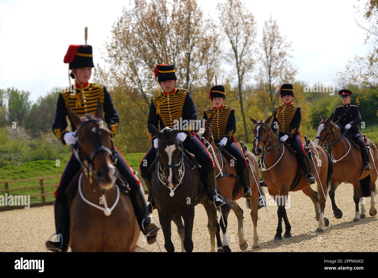 Members of the King's Troop, Royal Horse Artillery, during an Advanced ...