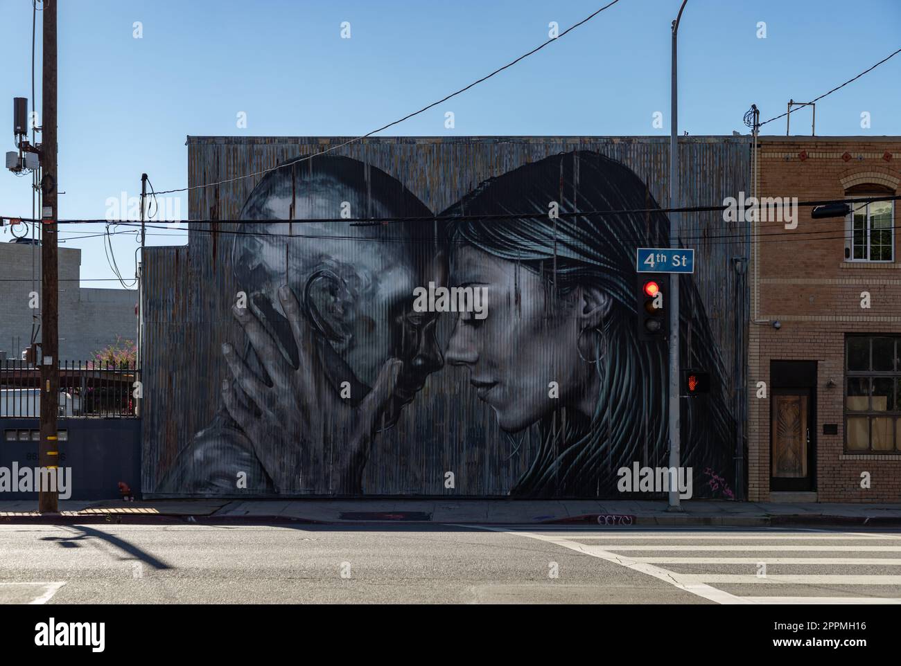Face to Face Mural Stock Photo - Alamy