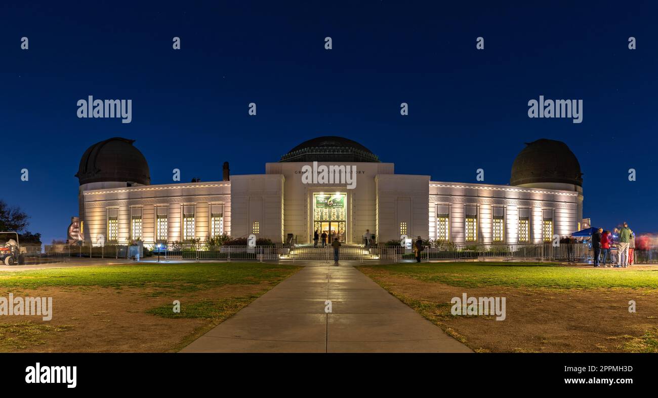 Griffith Observatory at Night Stock Photo - Alamy