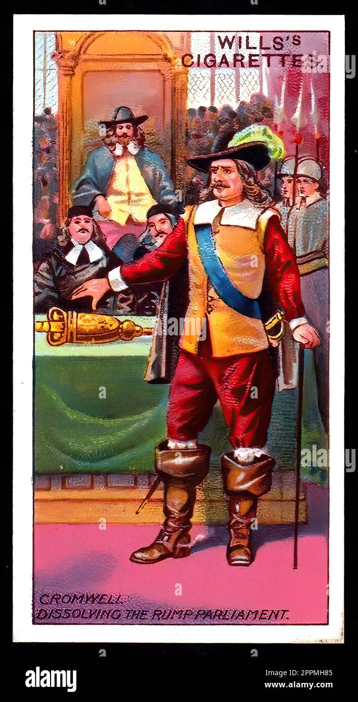 Cromwell Dissolving the Rump Parliament - Vintage British Cigarette ...