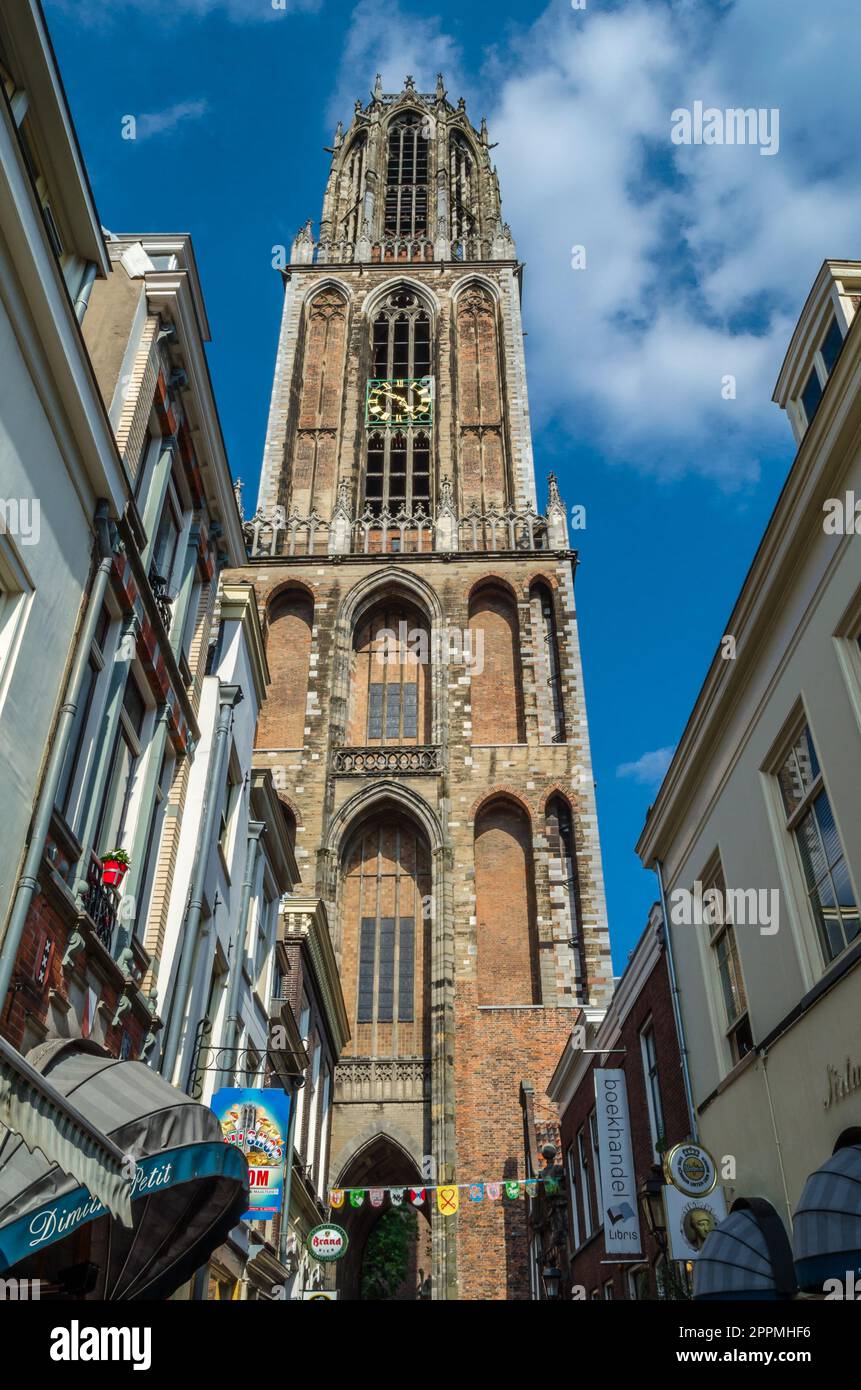 UTRECHT, THE NETHERLANDS - AUGUST 23, 2013: Urban scene, colorful ...