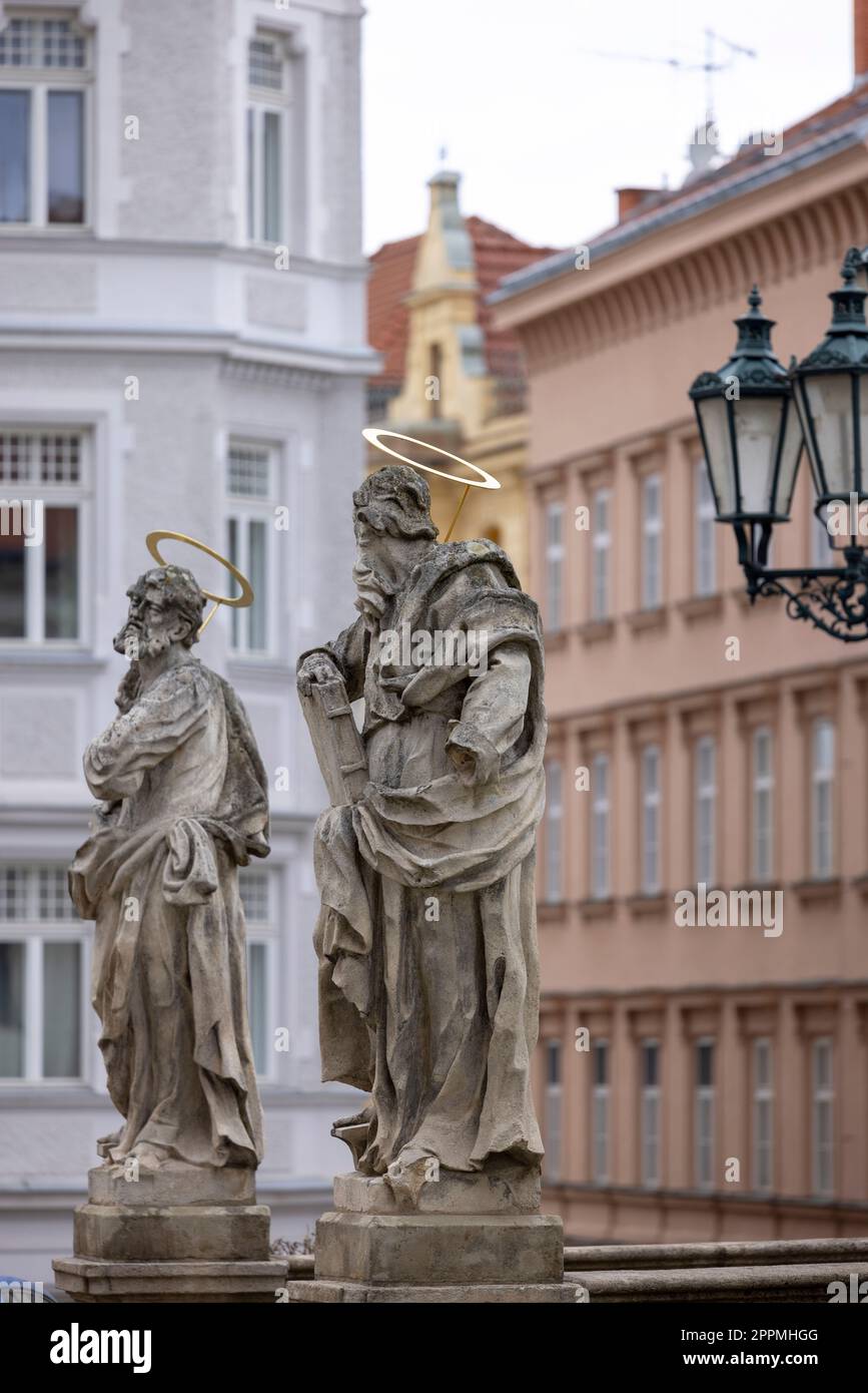 Statues of St. Peter and Paul next to Diocesan Museum, Brno, Czech ...