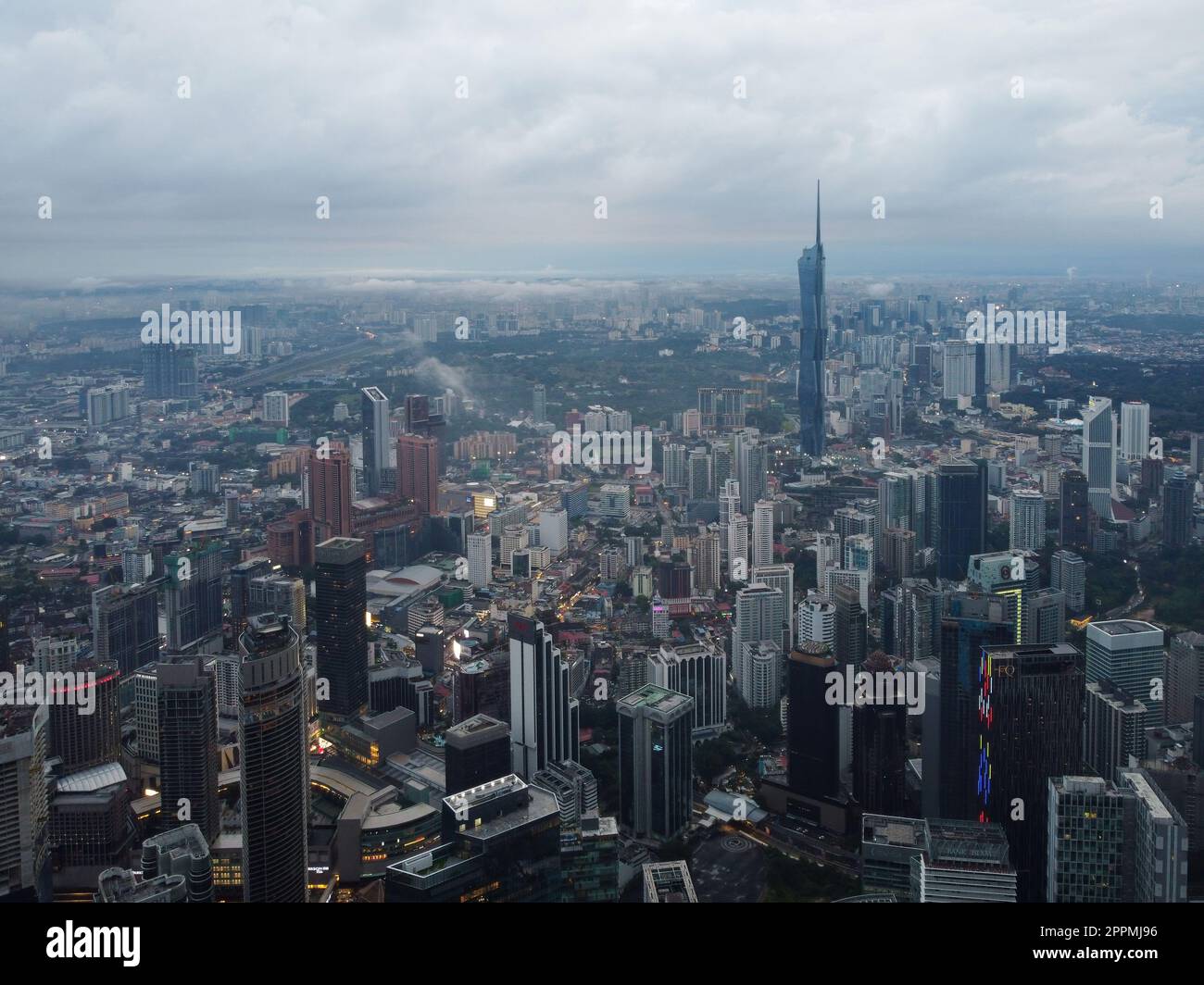 The Merdeka 118 tower's location in the heart of the city Stock Photo ...